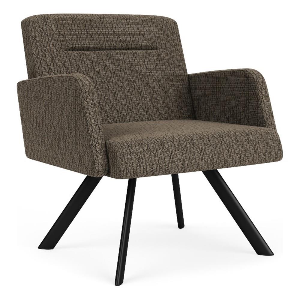 Willow Lounge Lobby Reception Waiting Bariatric Chair / Black Steel ...