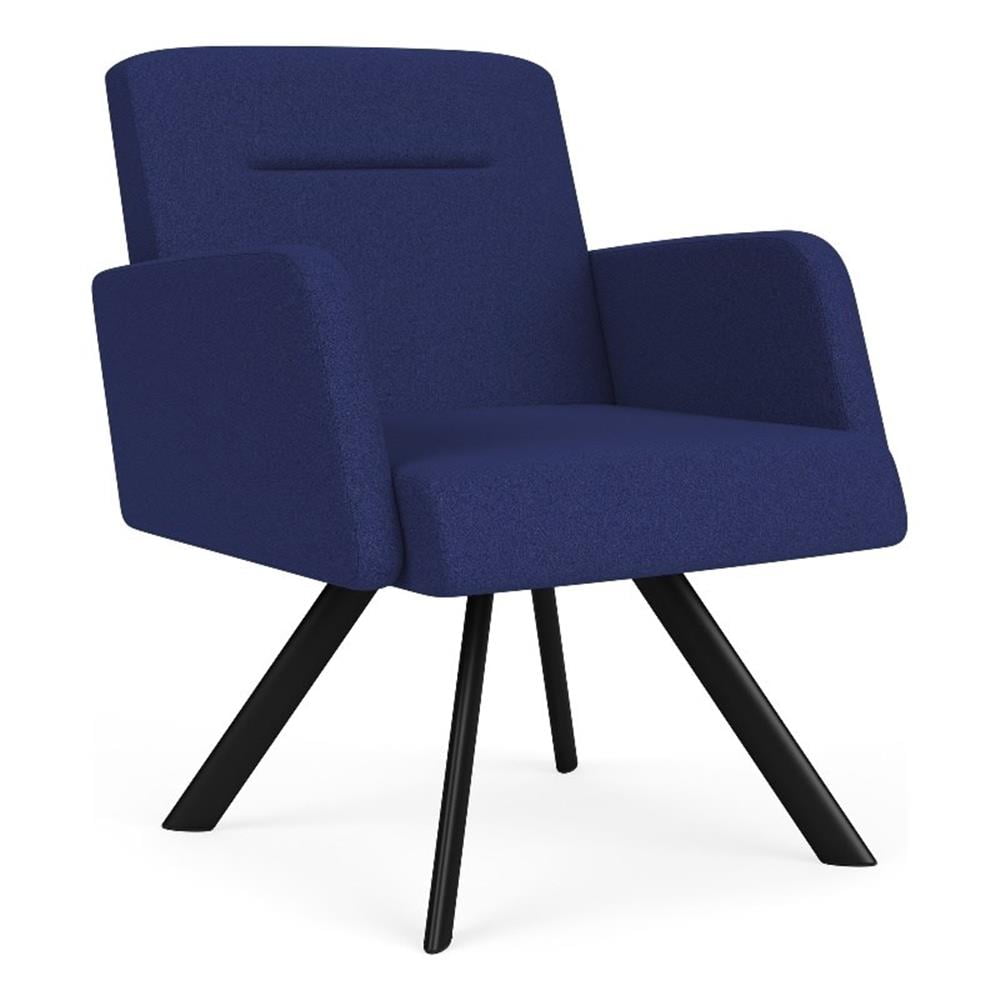 Willow Lounge Lobby Reception Waiting Swivel Guest Chair / Black Steel ...