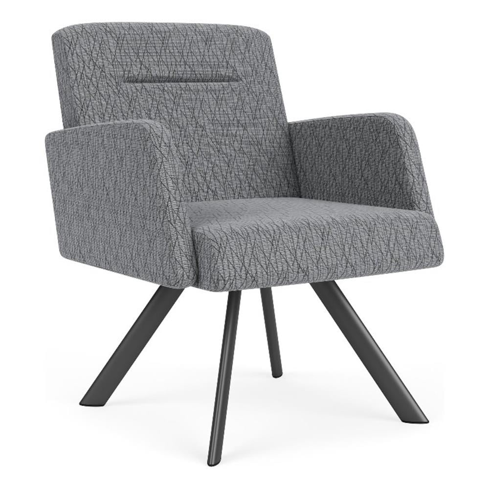 Willow Lounge Lobby Reception Waiting Swivel Guest Chair / Charcoal ...