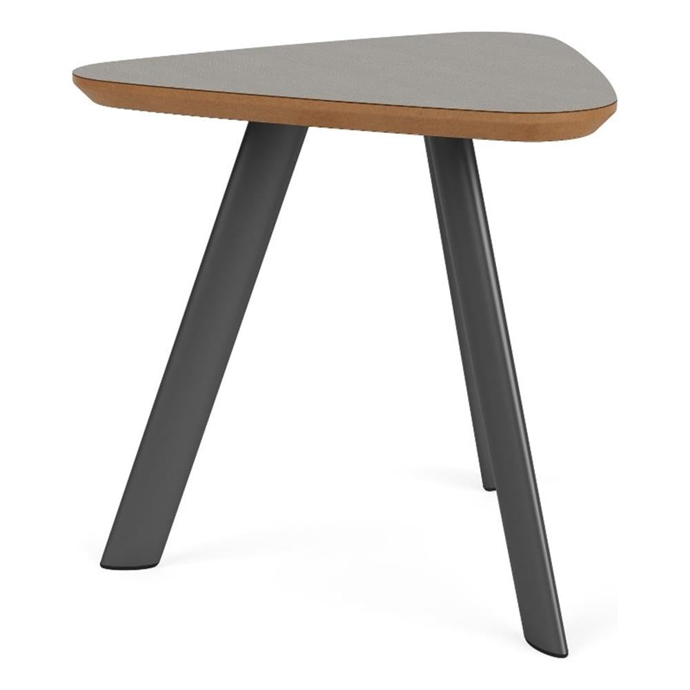 Willow Lounge Reception Waiting Room End Table HPL Top / Charcoal Steel ...
