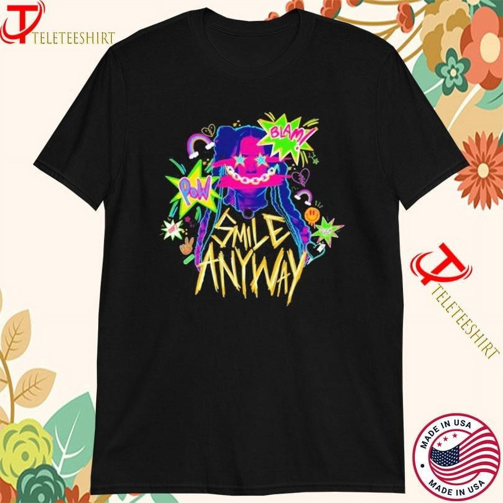 Willow Nightingale Smile Anyways T-shirts - Walmart.com