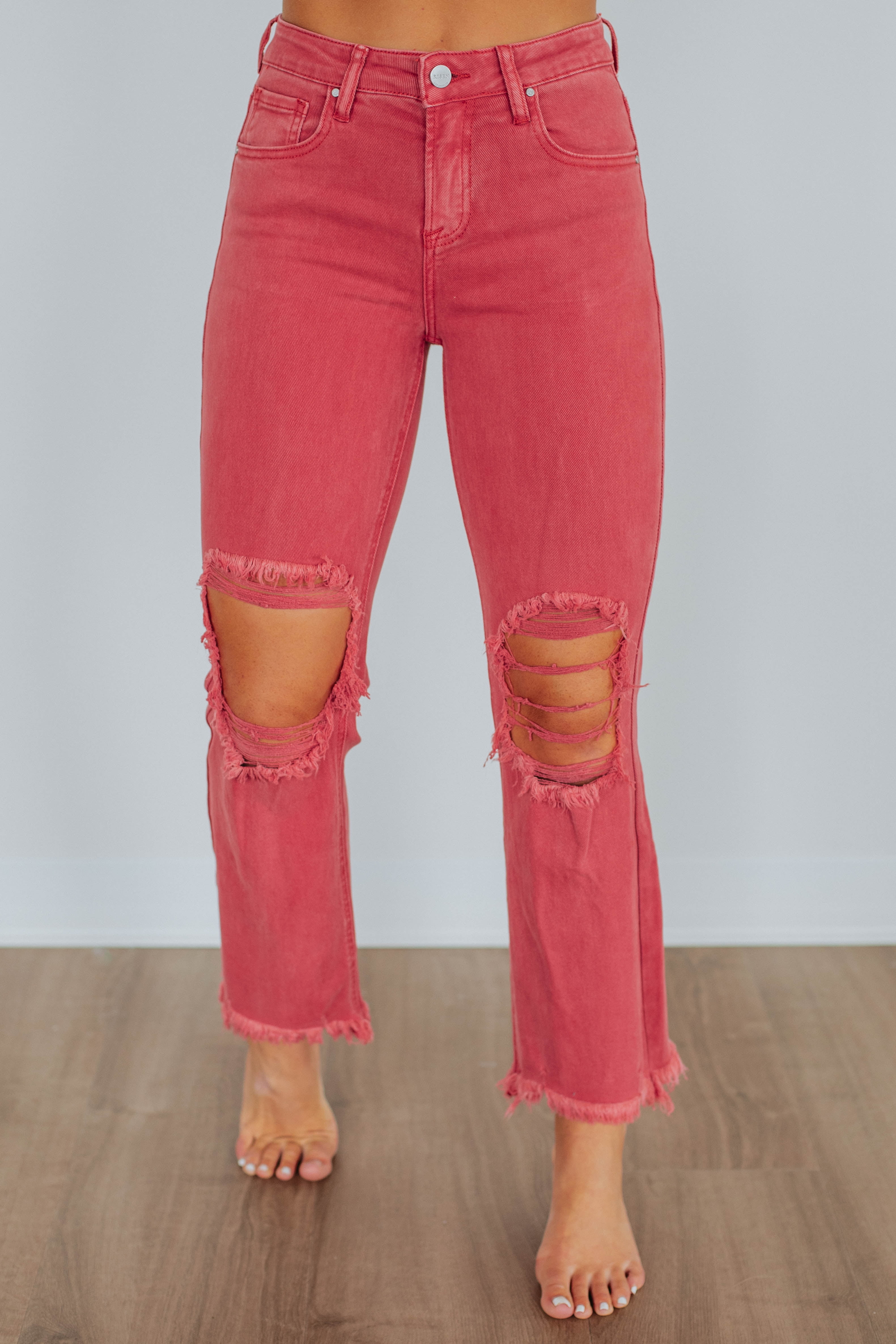 Willow Risen Jeans - Brick - Walmart.com