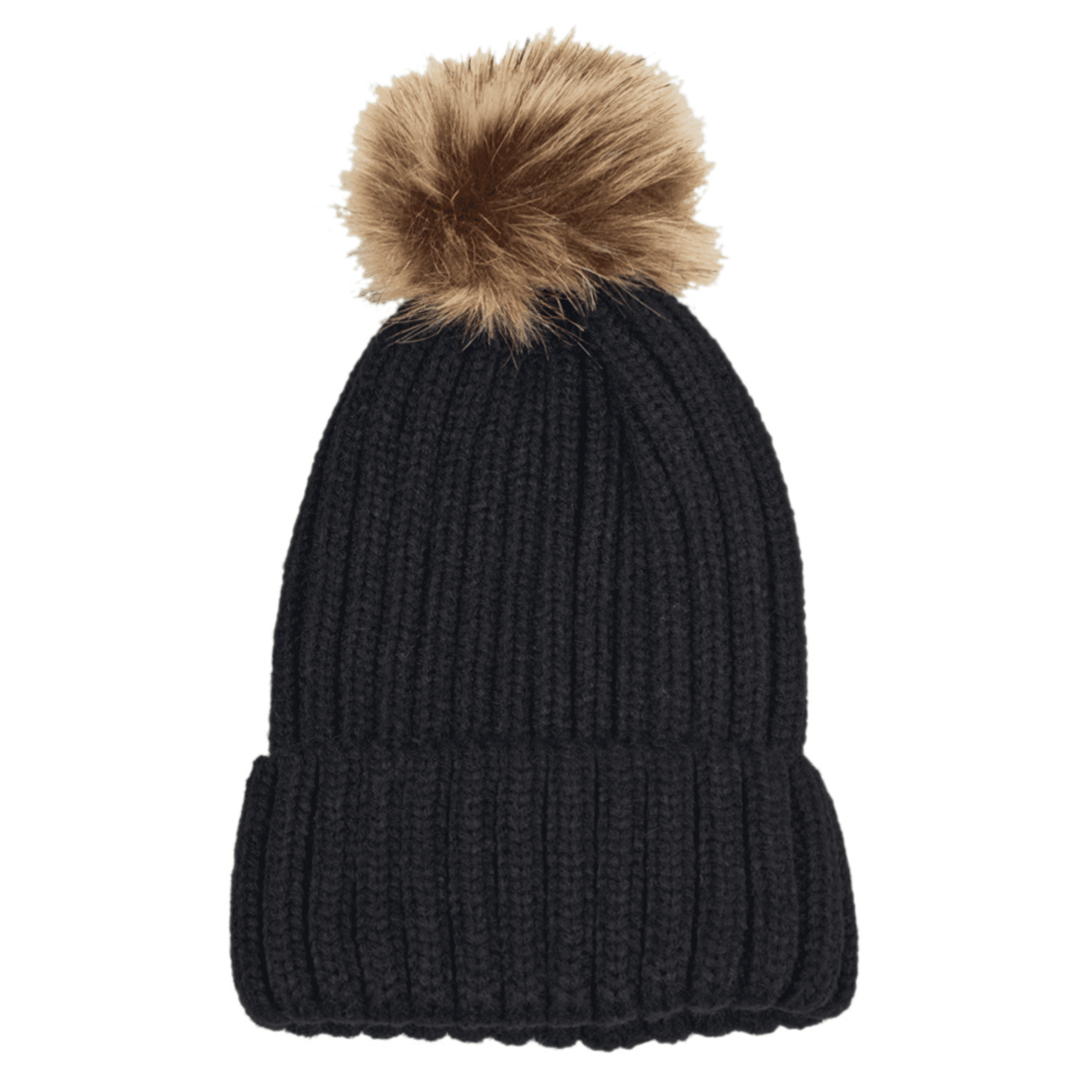 Willow & Ruby Women's Knitted Pom Pom Beanie - Soft & Comfortable ...