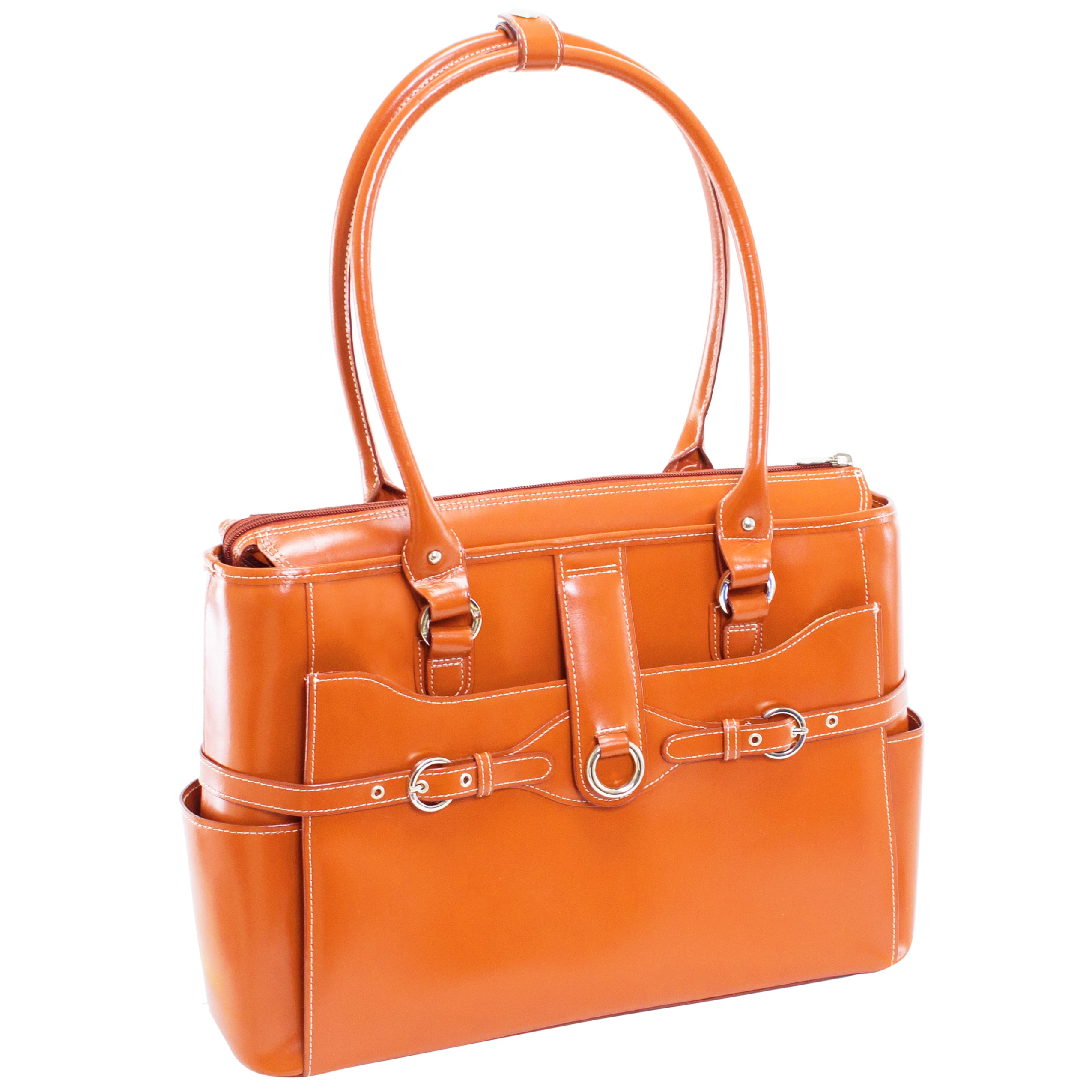 Willow Springs Leather Ladies Briefcase - Red - Walmart.com