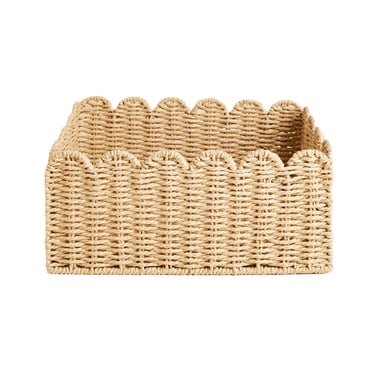 CosmoLiving by Cosmopolitan 24", 25"H Dark Brown Seagrass Handmade ...