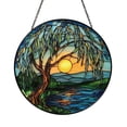 Willow Tree Glass Style Suncatcher – Botanical Window Art - Walmart.com