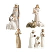 12-Piece Hand-Painted Nativity Scene Set, Mini Religious Christmas ...
