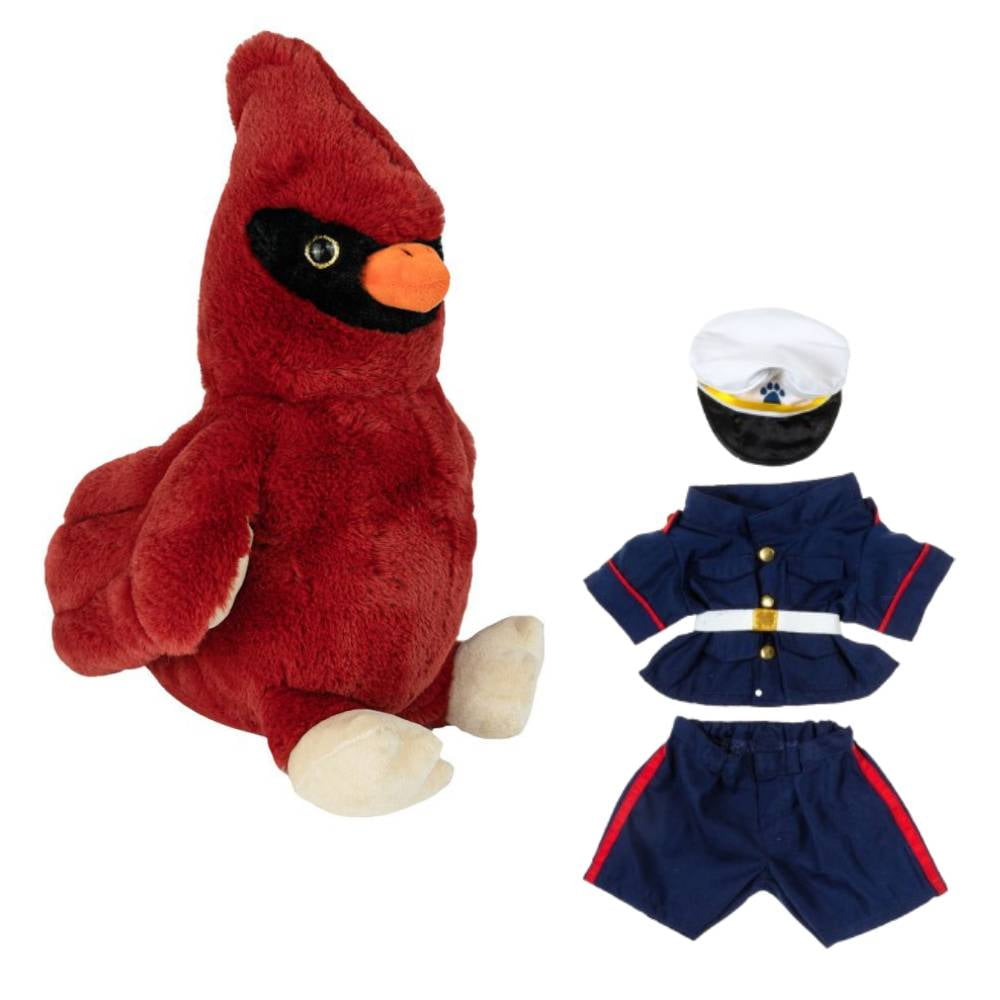 Willow the 16 Inch Cardinal Plush in U.S. Marines Dress Blues Soft ...