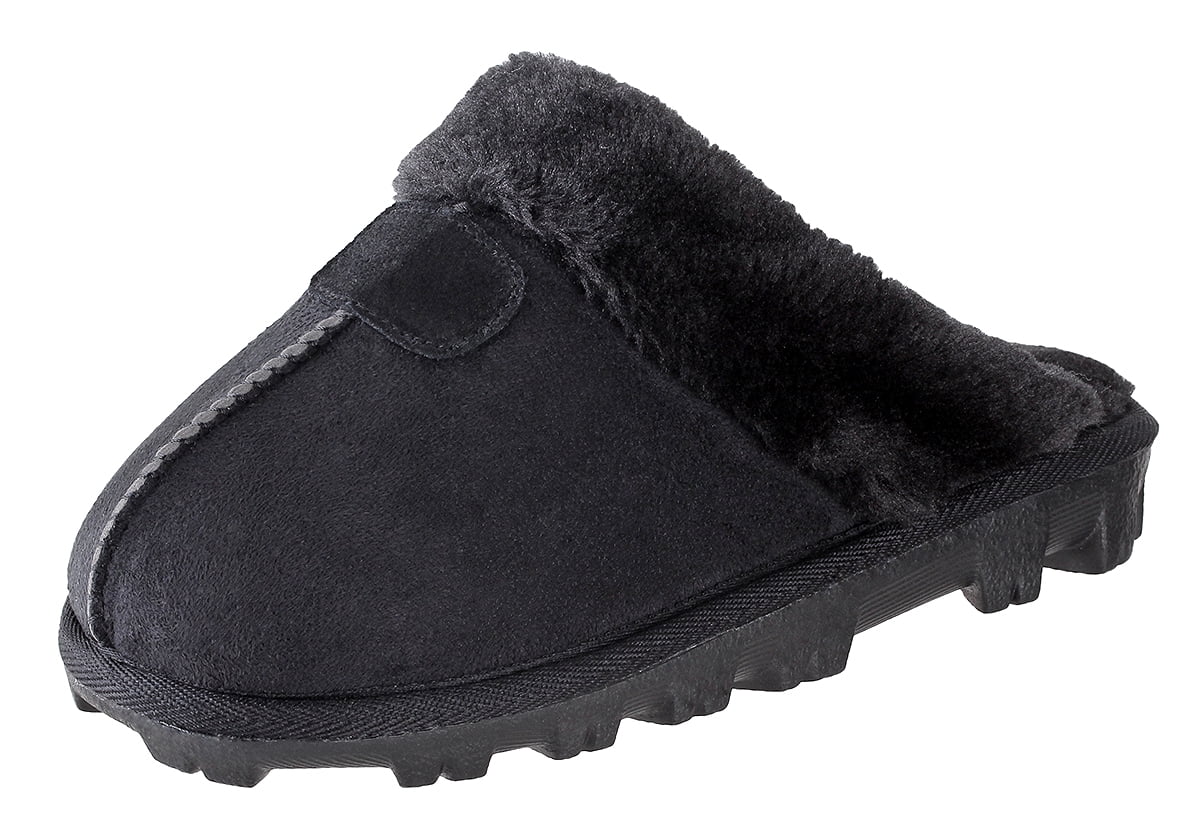 Willowbee Women's Sierra Suede Slippers I Micro-Suede I Rubber Sole I ...