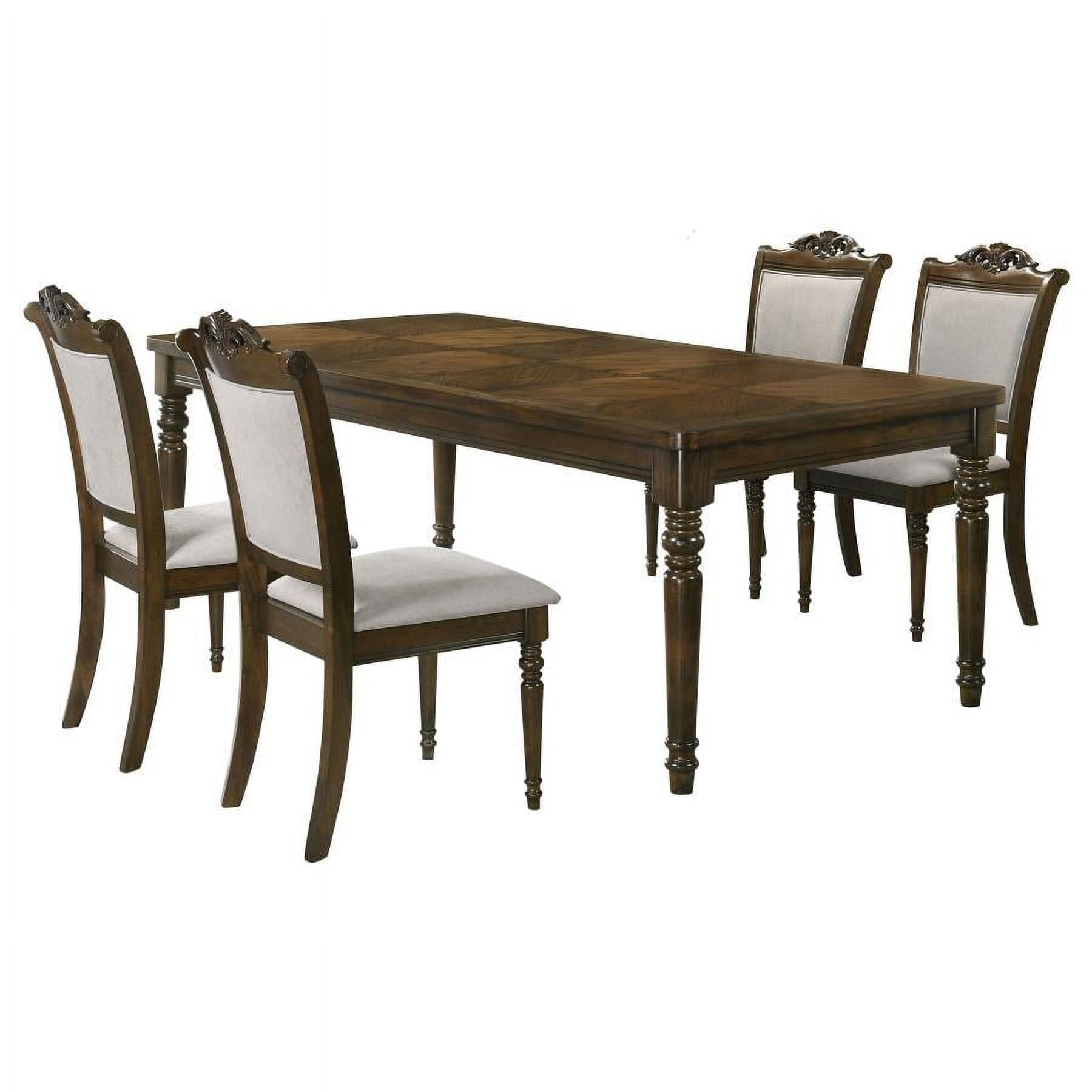 Willowbrook 5-piece Rectangular Dining Table Set Walnut - Walmart.com