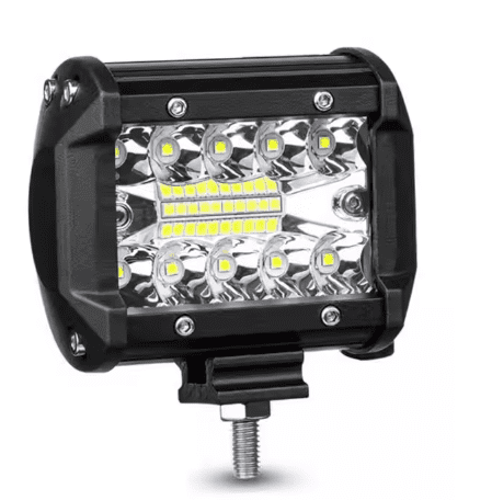 Willpower LED Light Bar 2Pcs 5 inch 72W Amber LED Work Light Flood Beam ...