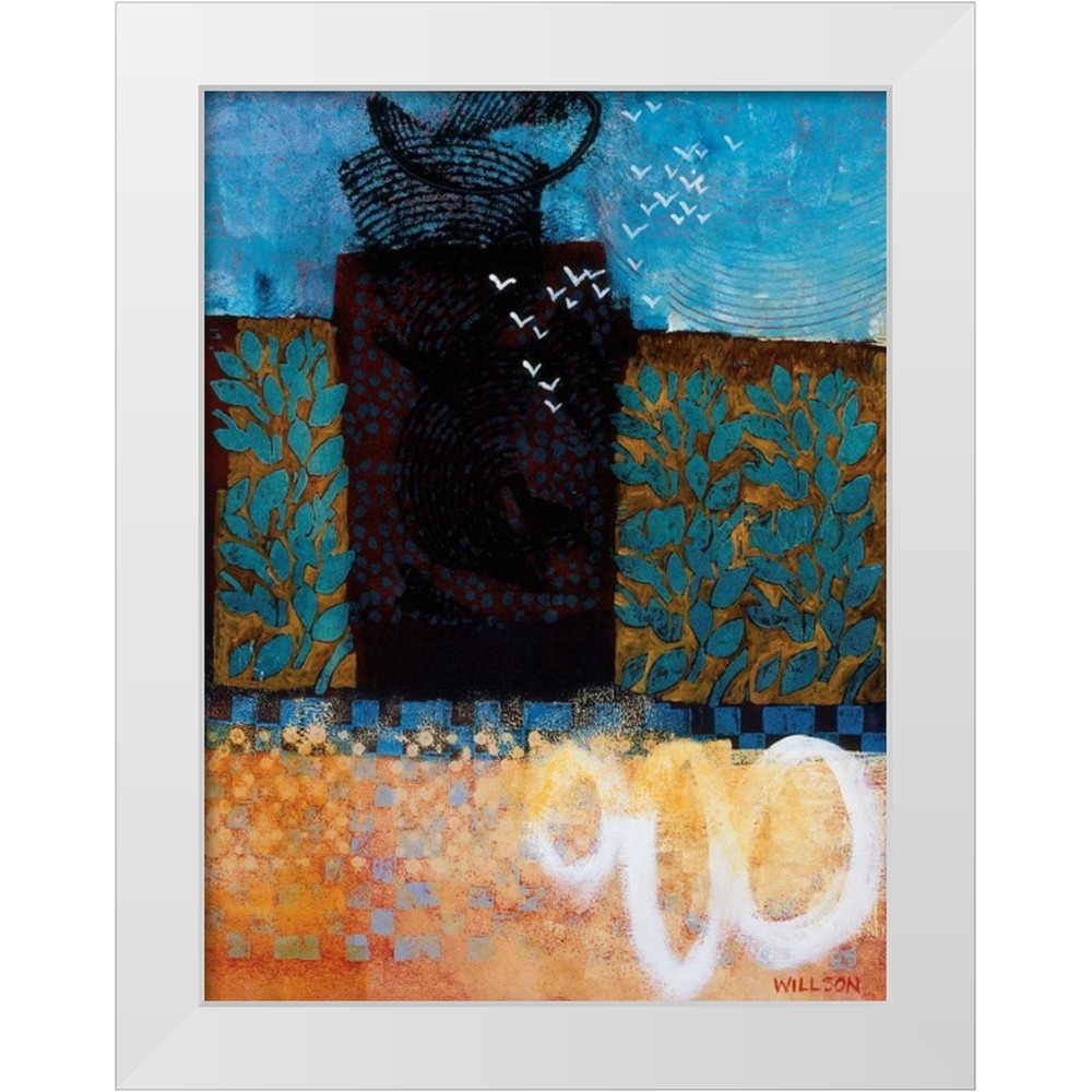 Willson, Valerie 25x32 White Modern Wood Framed Museum Art Print Titled ...