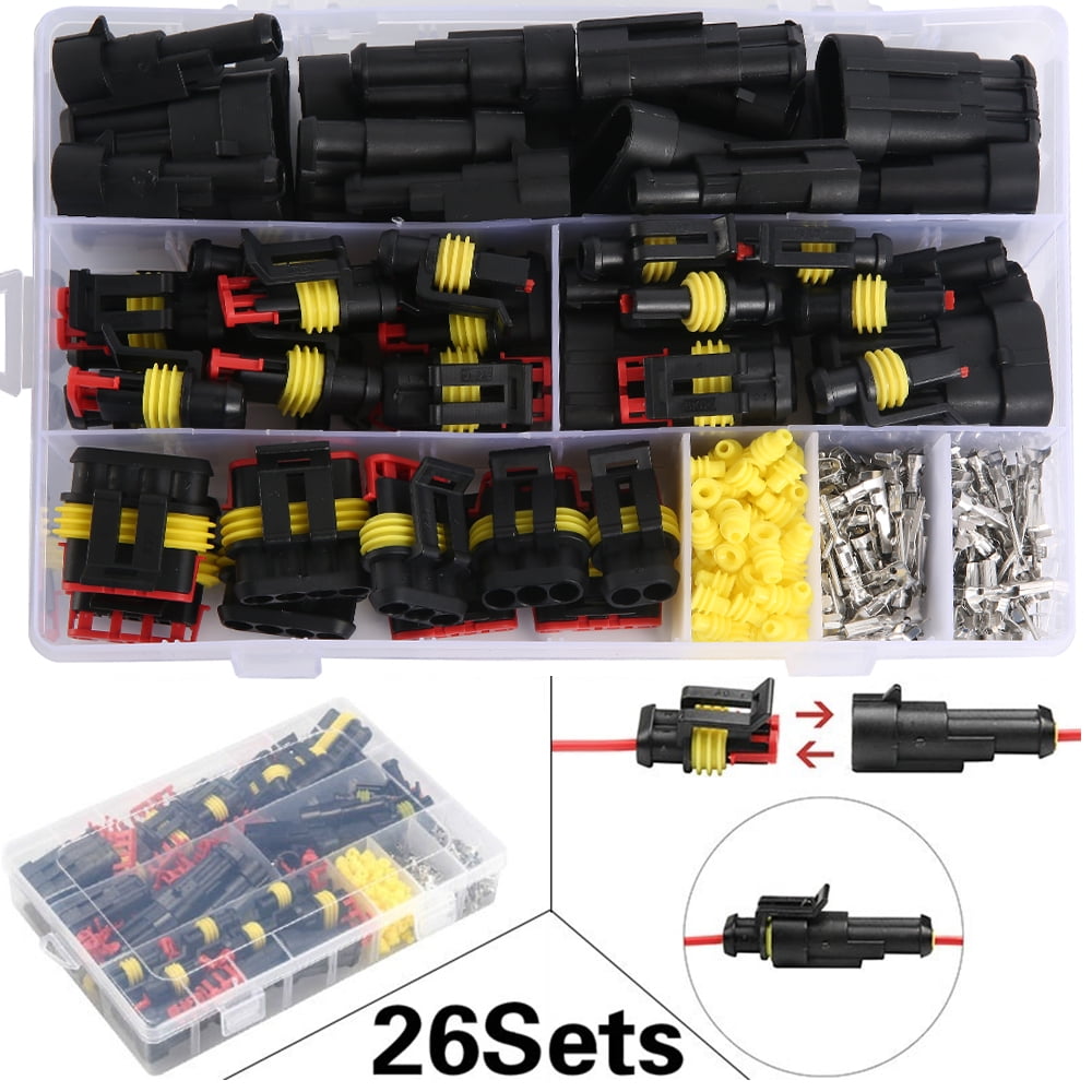 Willstar 1-4 Pin Car Waterproof al Connector Plug Terminal Automotive ...