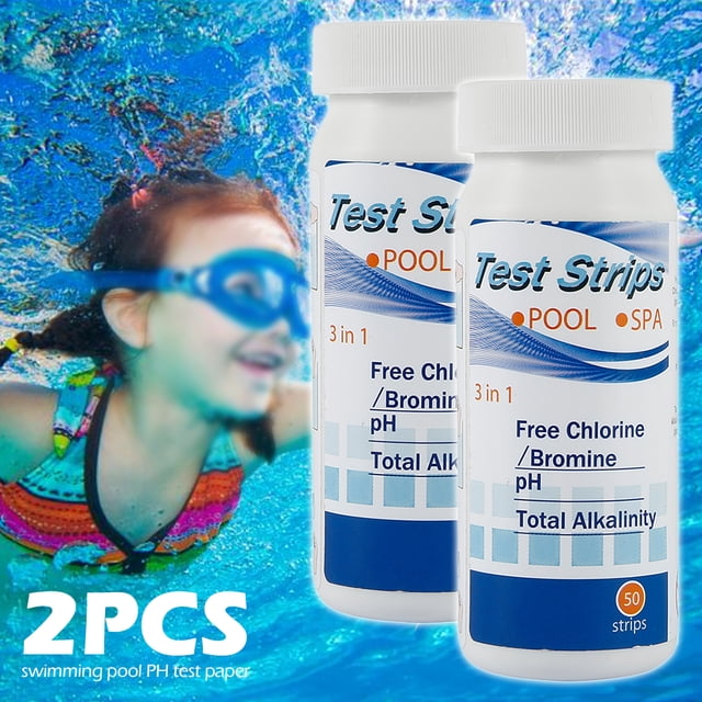 Willstar 100Pcs Chlorine Dip Test Strips Hot Tub Swimming Pool PH ...