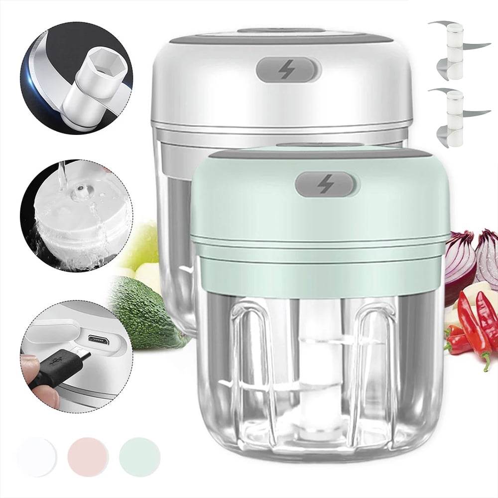 Willstar 250ML Wireless Mini Electric Food Chopper Vegetable Fruit Meat Garlic Processor Food ...