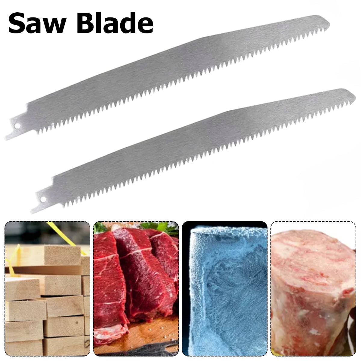 Grusce 2Pcs 9 Inch Reciprocating Saw Blade Stainless Steel Unpainted ...