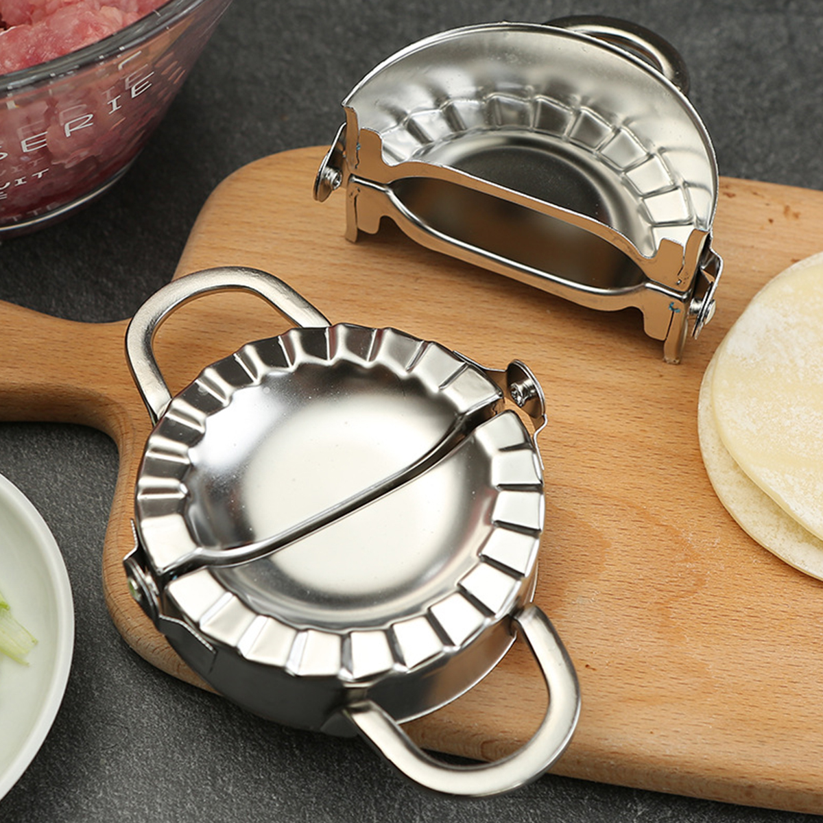 Stainless Steel Dough Press Maker Dumpling Pie Ravioli Making Mold ...
