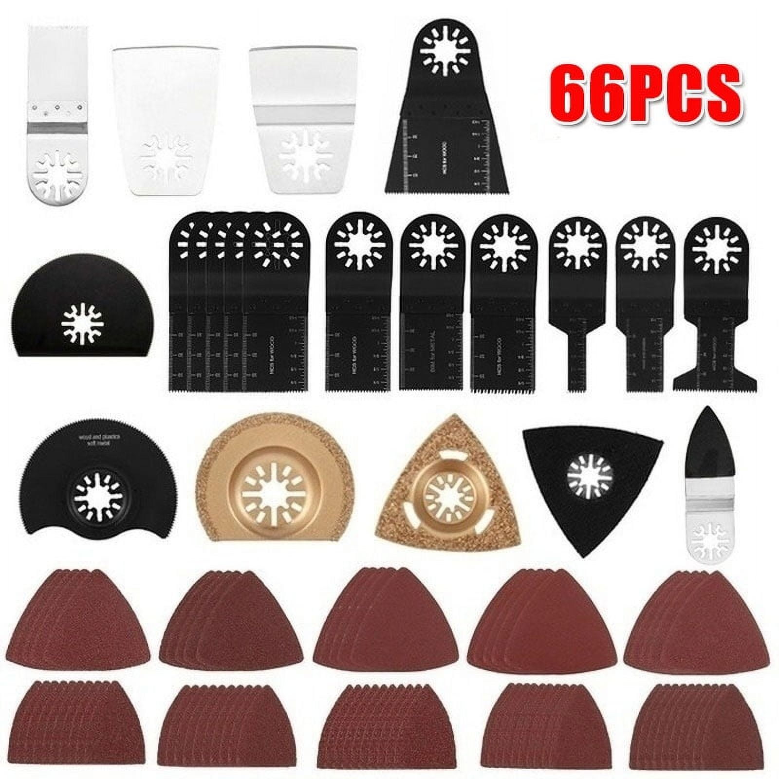 NUAHRHY 38pcs/66pcs Saw Blades Mix Oscillating Wood Cutting Tool ...
