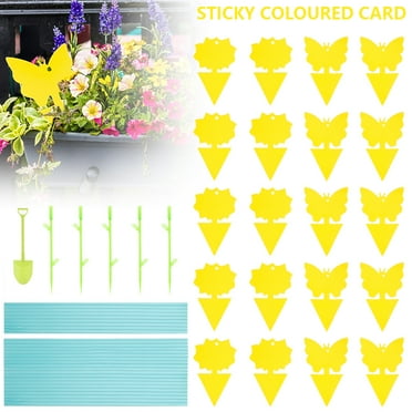 51 Pcs Fly Dual-Sided Yellow Sticky Bug Plant Fly Insect Glue Sticky ...