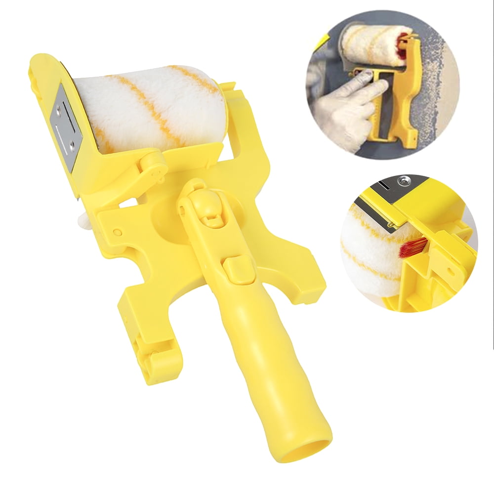 Willstar 5PCS/SET Paint Edger Roller Brush Portable Clean-Cut Safe Tool ...