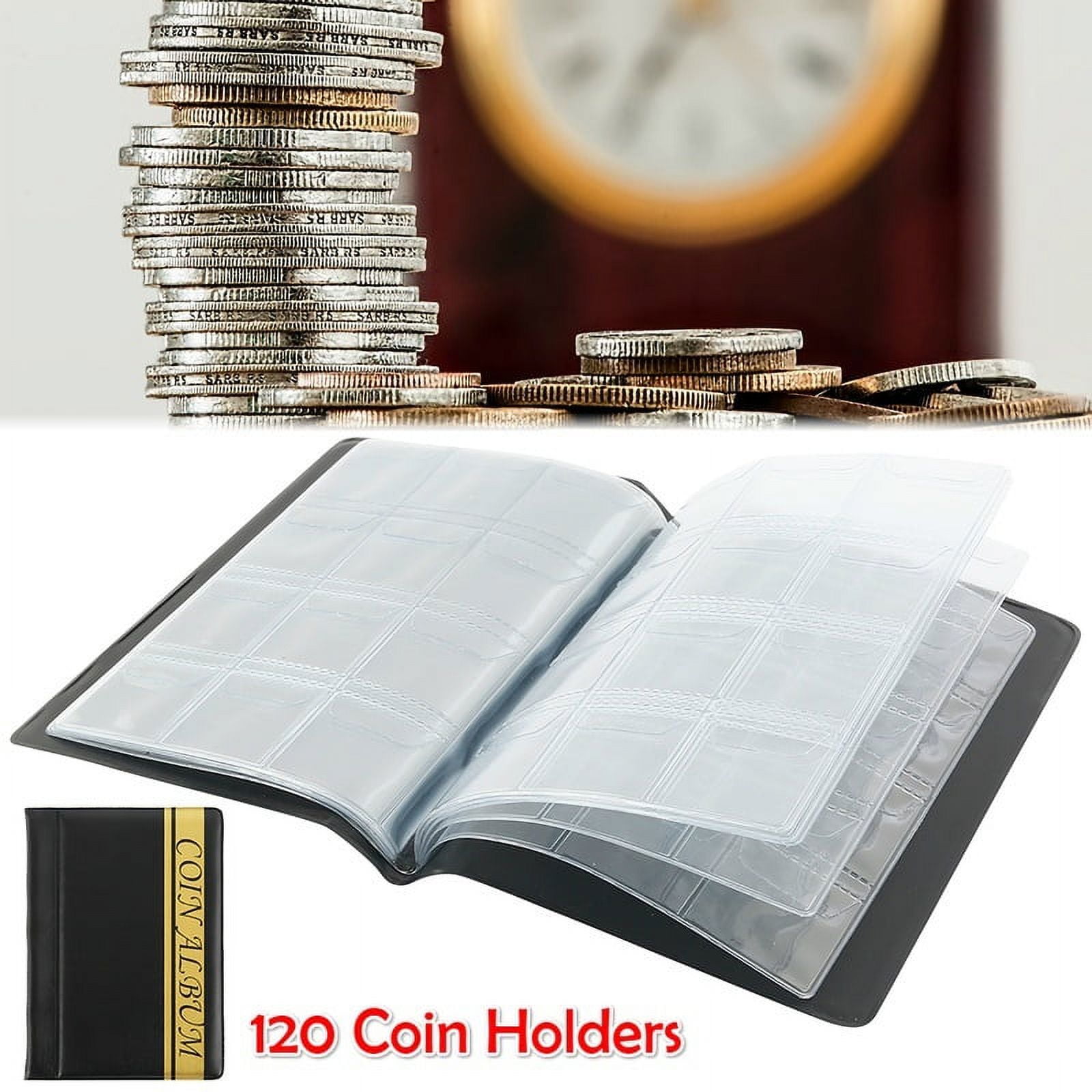 Willstar Coin Storage Album, Rare Coin Holders Book - Coins Collection ...