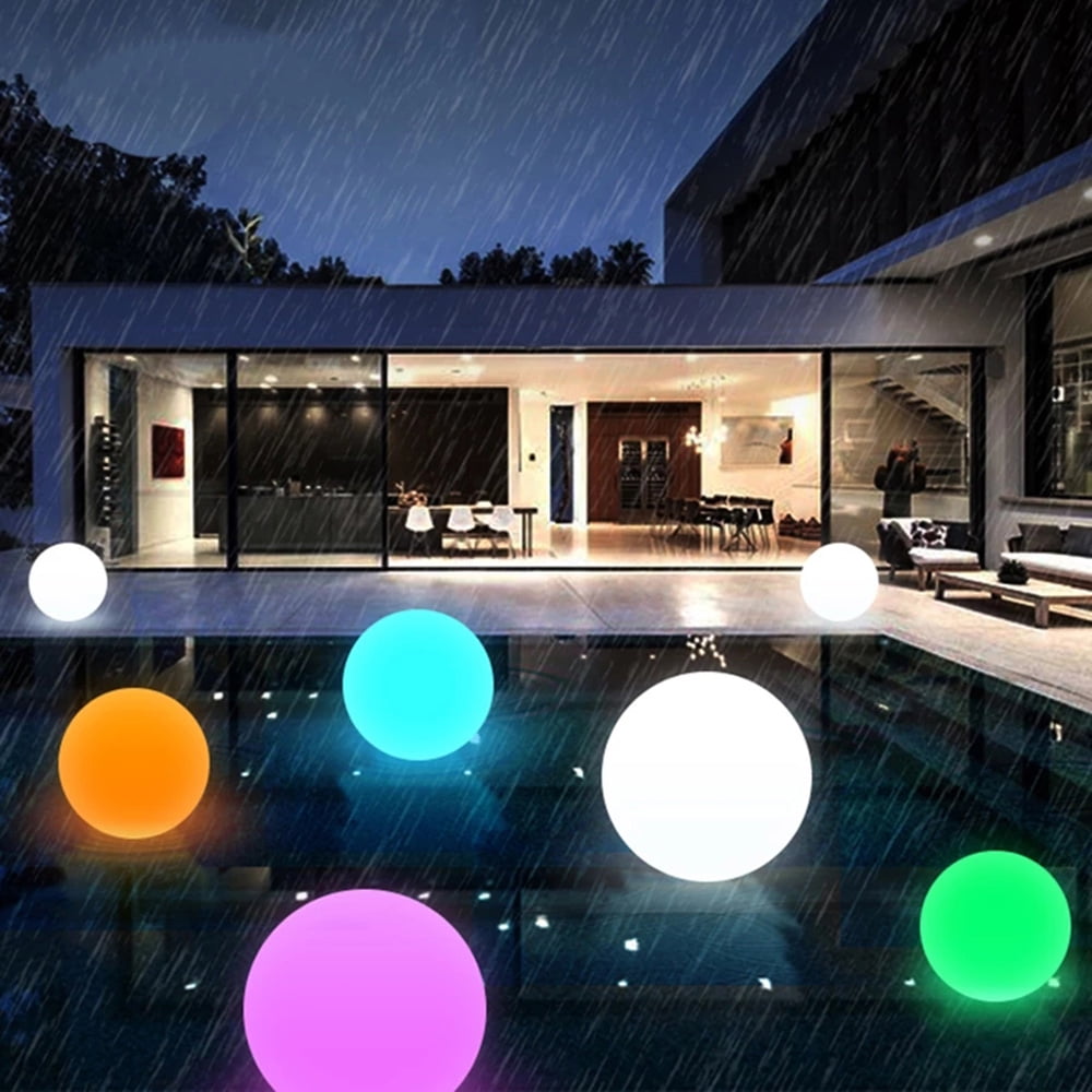 Willstar Floating Pool Lights Ball with Infrared Remote Control, 16 ...