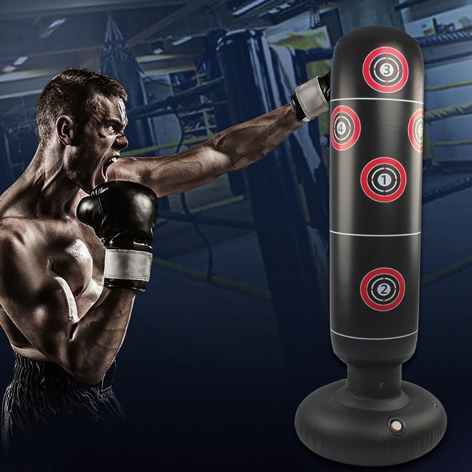 Willstar Inflatable Boxing Bag Training Fitness Pressure Relief ...