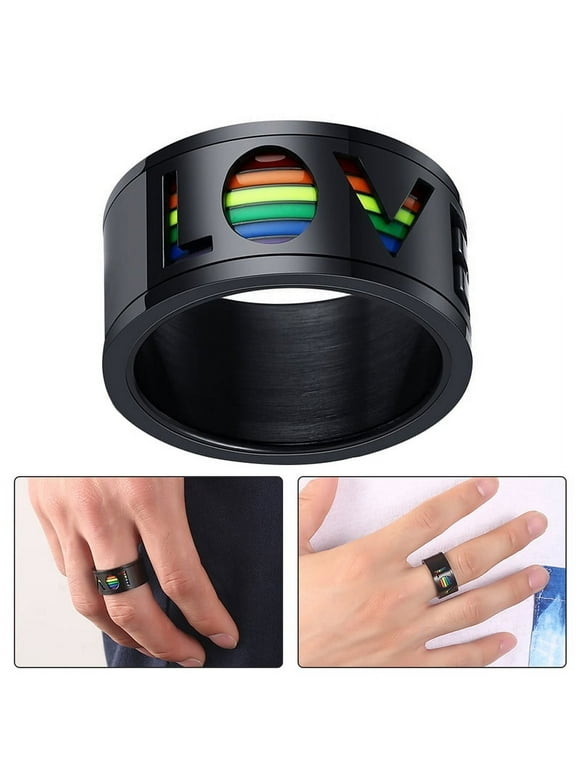 Rainbow Pride Rings