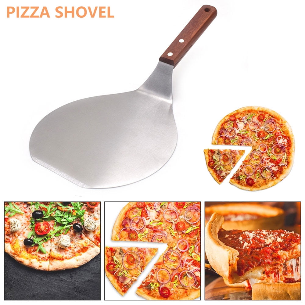 Willstar Stainless Steel Pizza Peel Metal Round Pizza Paddle Pizza ...