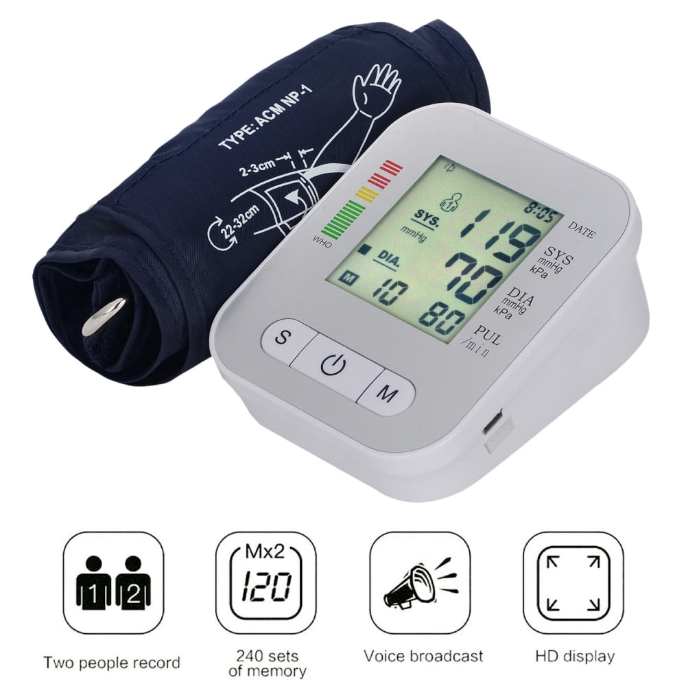 Willstar Upper Arm Blood Pressure Monitor Automatic BP Pressure Machine ...