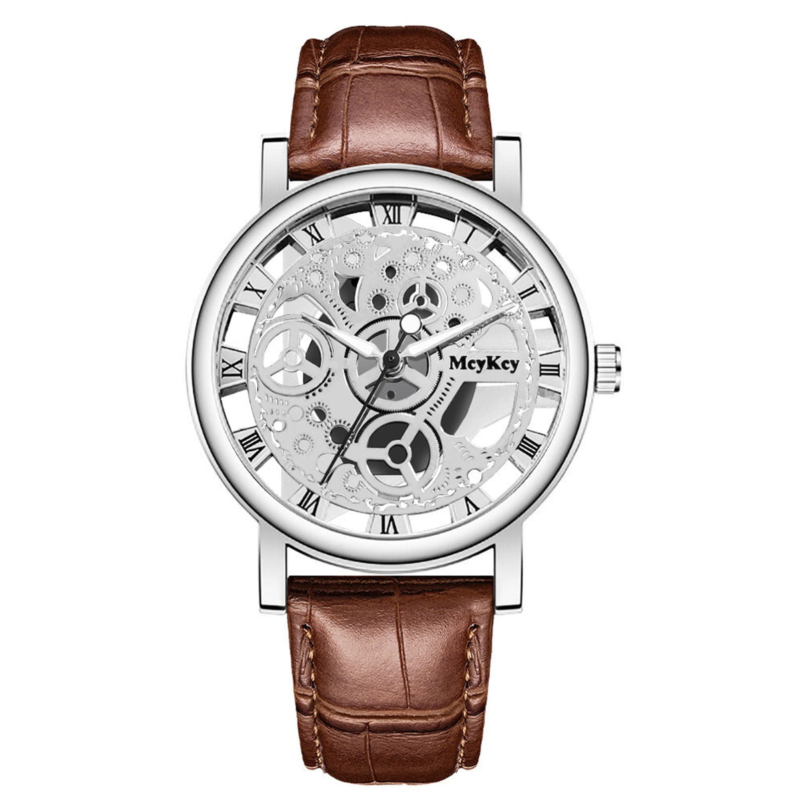 Willtoo Fashion Men's Leather Alloy Watches Quartz Wrist Watch Business ...