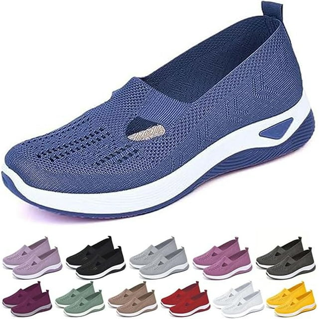 Willtoo Orthopedic Shoes for Women,Breathable Knitted Slip On Sneaker ...