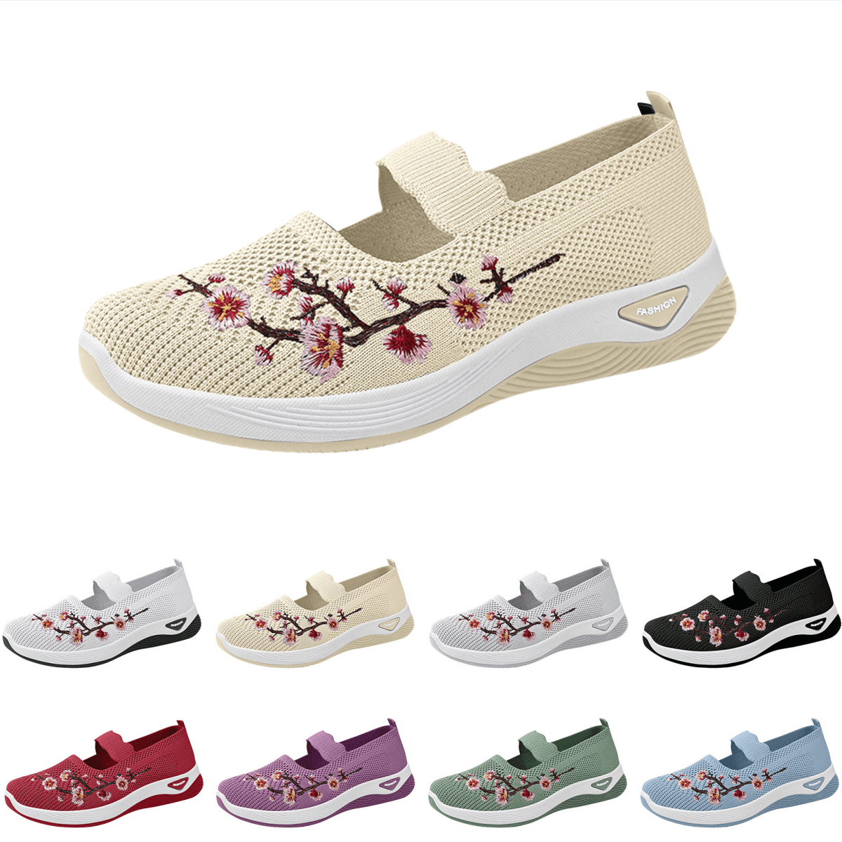 Willtoo Orthopedic Shoes for Women Slip on Walking Shoes Nurse Shoes ...