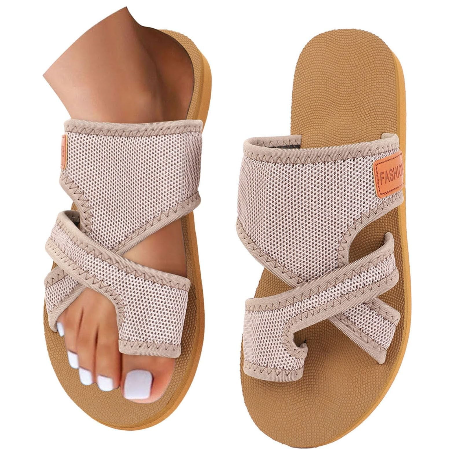 Willtoo Sandals Women,2025 Women's Hollow Mesh Slide Sandals ...