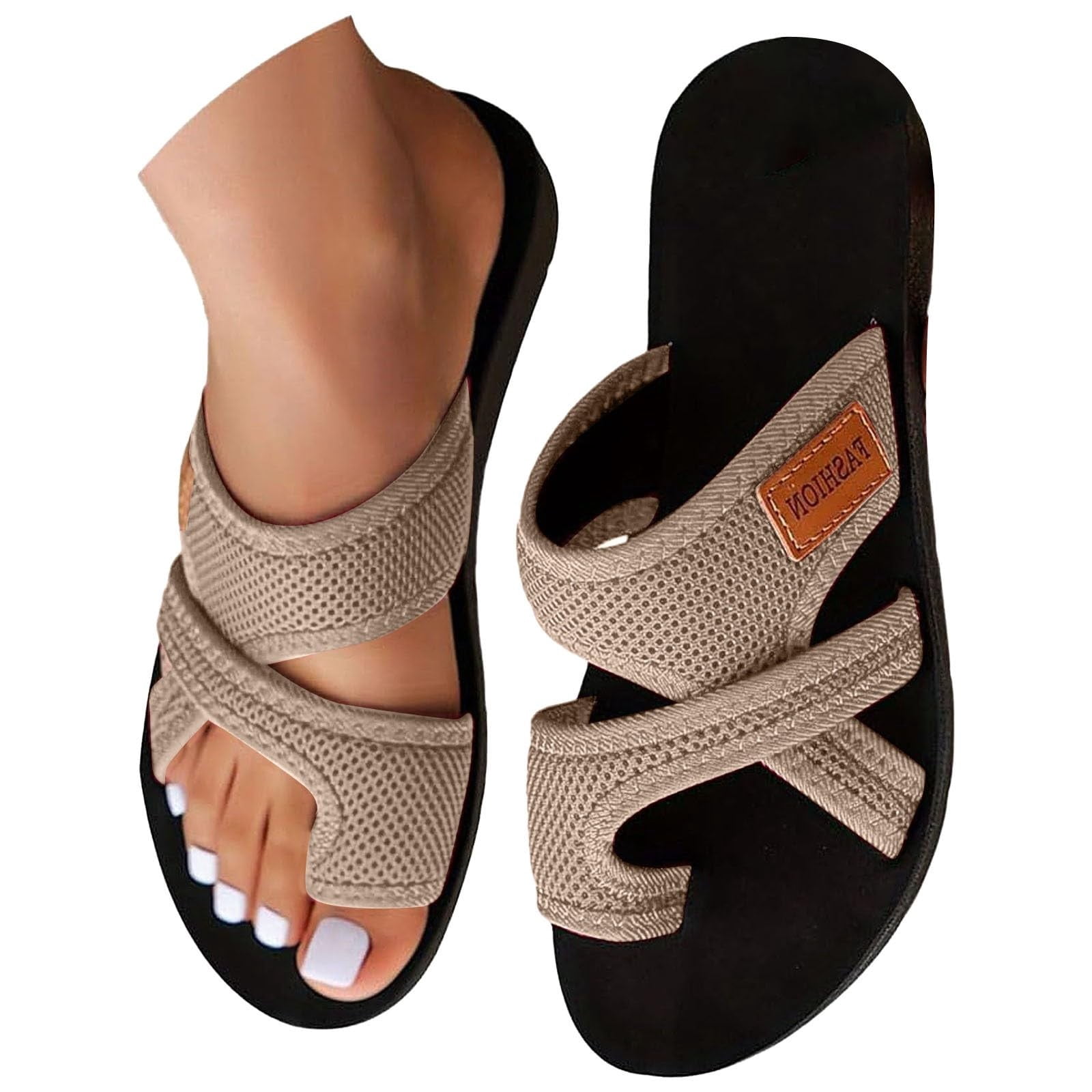 Willtoo Sandals Women,2025 Women's Hollow Mesh Slide Sandals ...