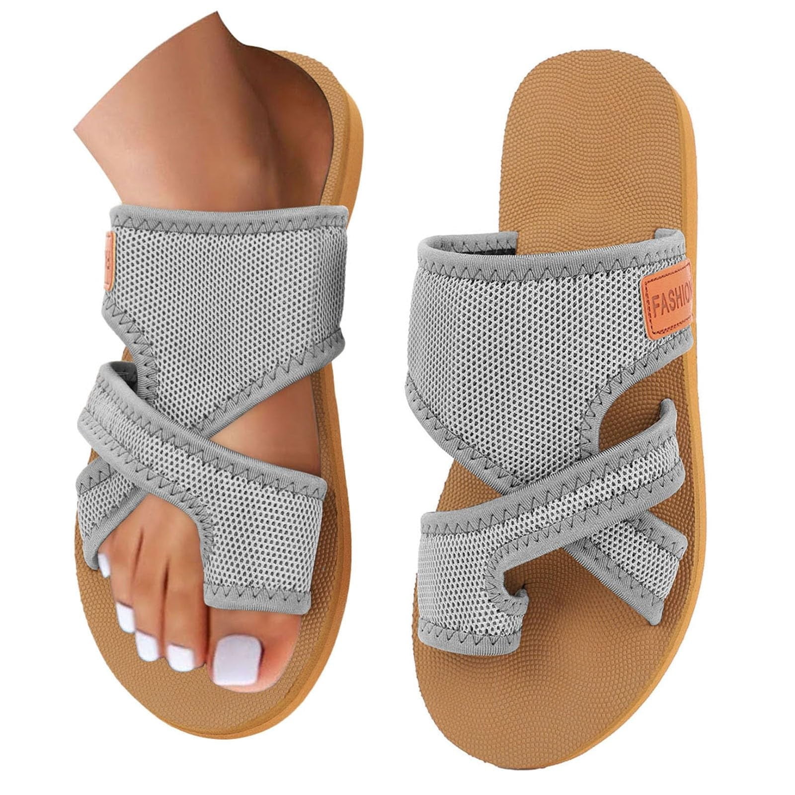 Willtoo Sandals Women,2025 Women's Hollow Mesh Slide Sandals ...