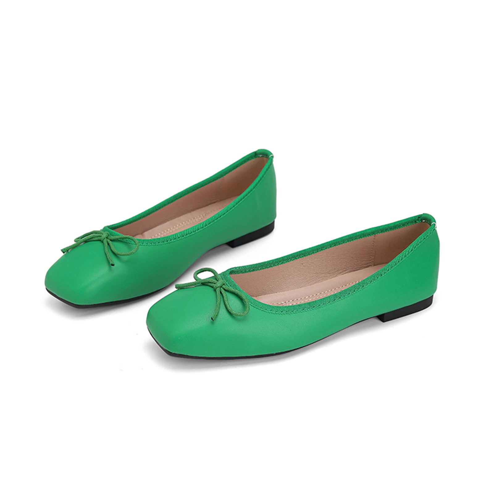 Willtoo Women's Bow Ballet Flats for Dressy, Comfortable Low Heel ...