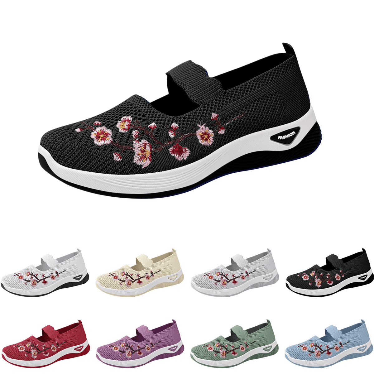 Willtoo Women's Woven Orthopedic Breathable Soft Shoes, Lightweight ...