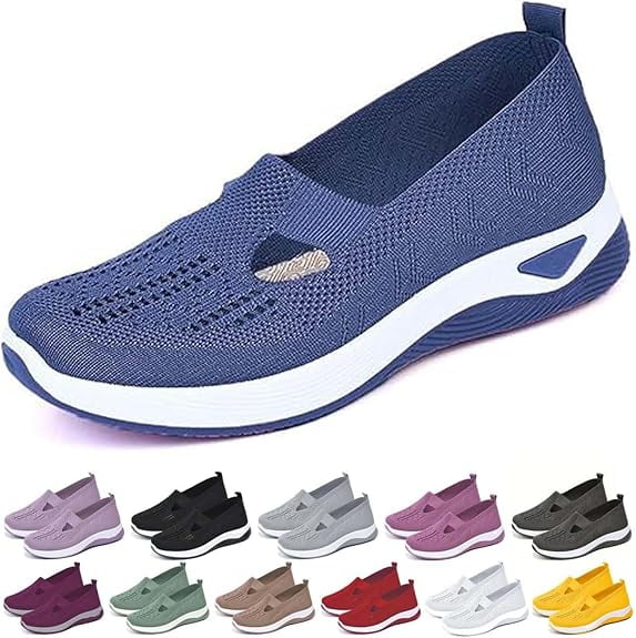 Willtoo Women's Woven Orthopedic Breathable Soft Shoes, Lightweight ...