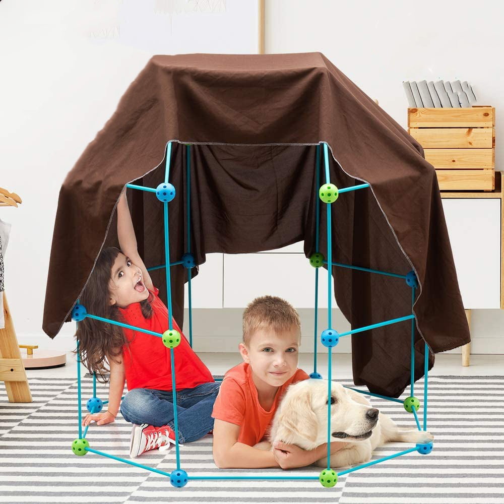 Wilwolfer Kids DIY Play Tent, Castle Tunnel Rocket Tower, Indoor ...