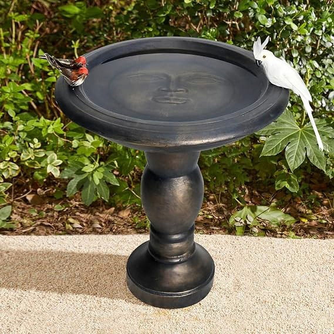 Willwolfer Large Bird Bath Stand&Bowls Bird Baths for Outdoors Garden ...