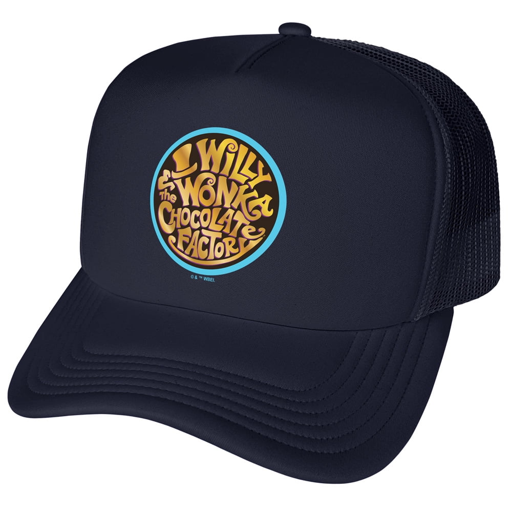 Willy Wonka And The Chocolate Factory Logo Foam Snapback Trucker Hat ...