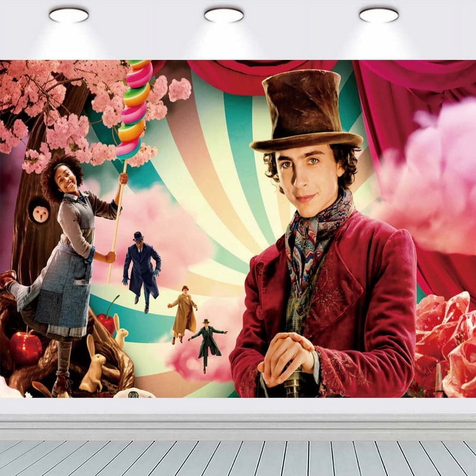 Willy Wonka Backdrop Banner Party Supplies Taspestry Wall Decor Post ...