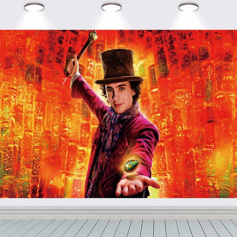 Willy Wonka Birthday Party Supplies Banner Backdrop Background ...