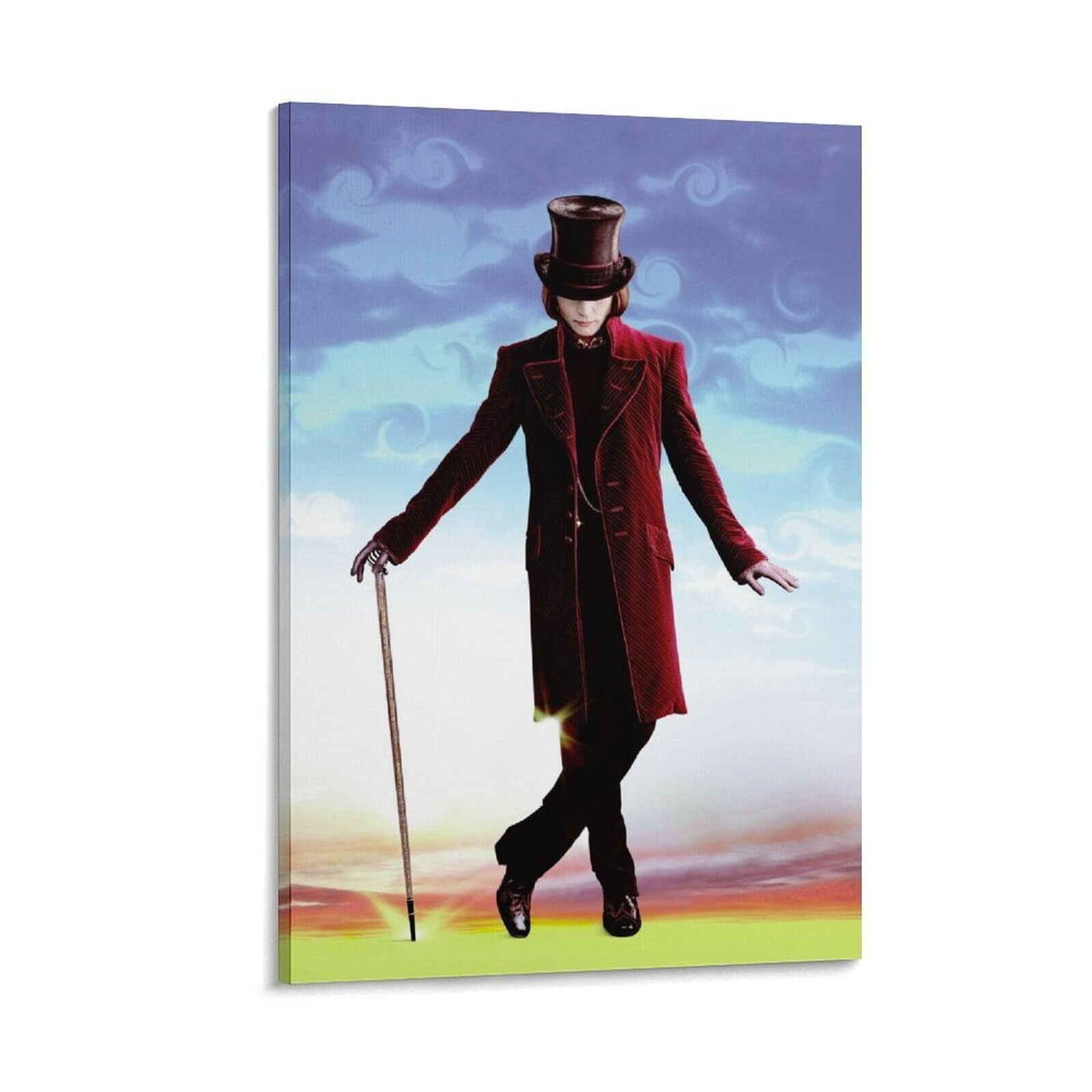 Willy Wonka Johnny Depp Poster Decorative Picture Art for Bedroom Wall ...