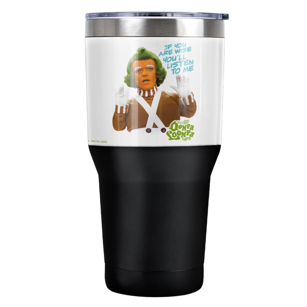Willy Wonka Oompa Loompa Listen Stainless Steel Tumbler 30 oz Coffee ...
