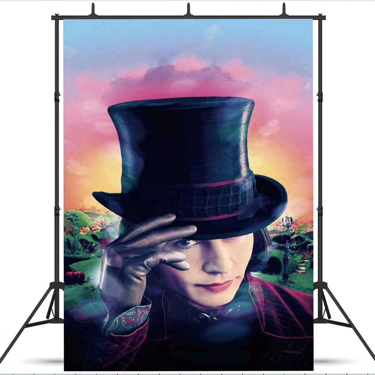 Willy Wonka Party Supplies Backdrop Banner Poster Birthday Decorations ...