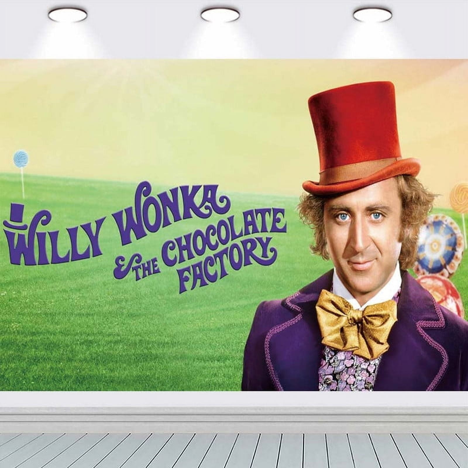 Willy Wonka Party Supplies Background Backdrop Taspestry Banner Poster ...