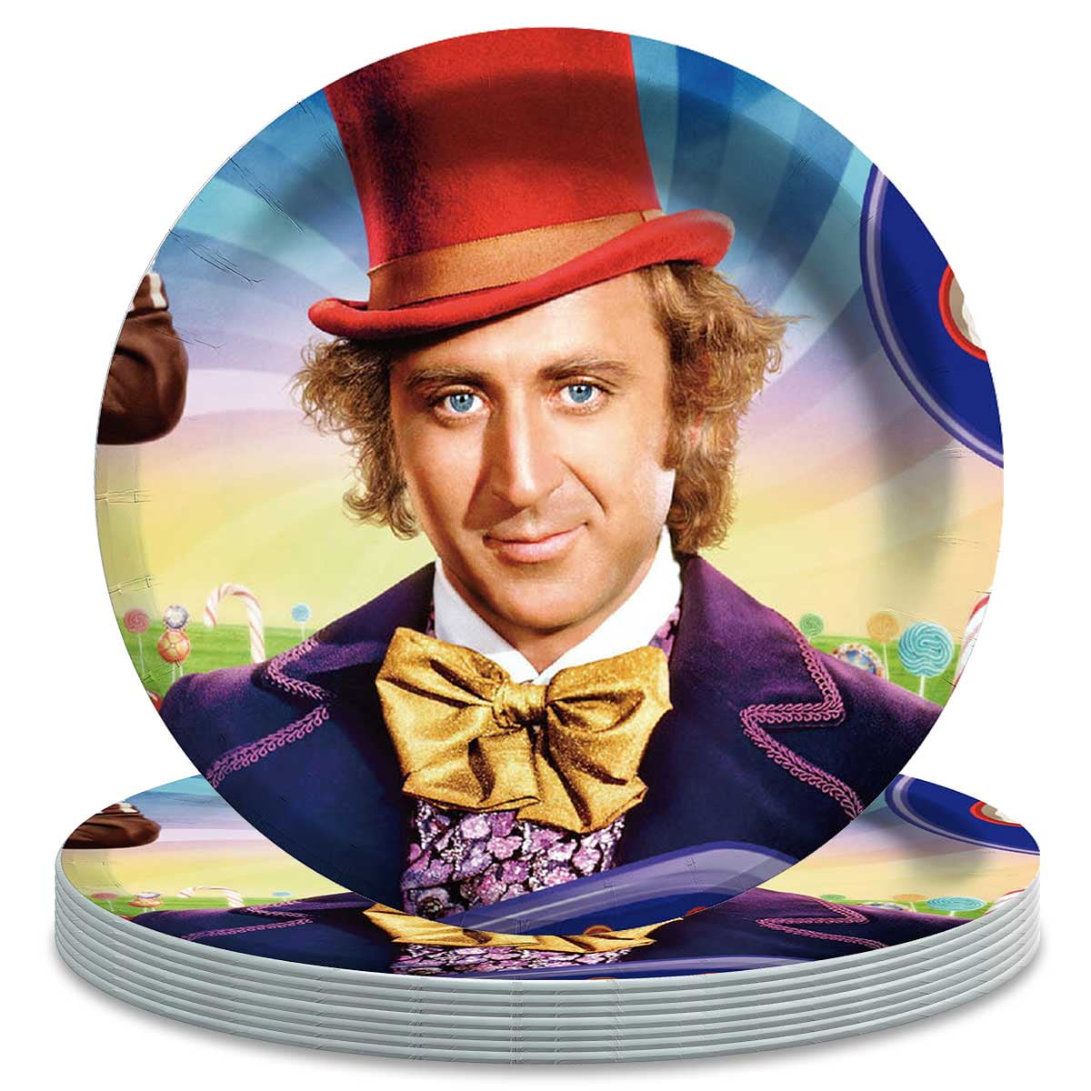 Willy Wonka Plates Party Supplies Birthday Decorations Tableware ...