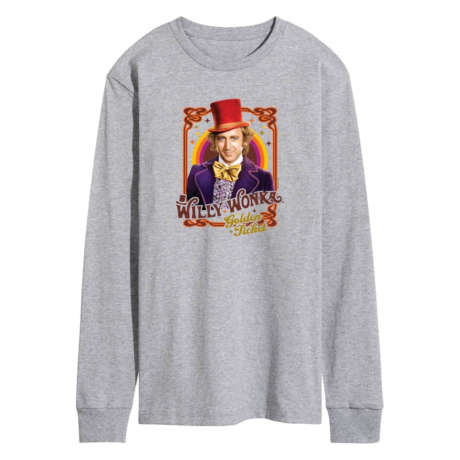 Willy Wonka & The Chocolate Factory - Golden Ticket - Men's Long Sleeve ...